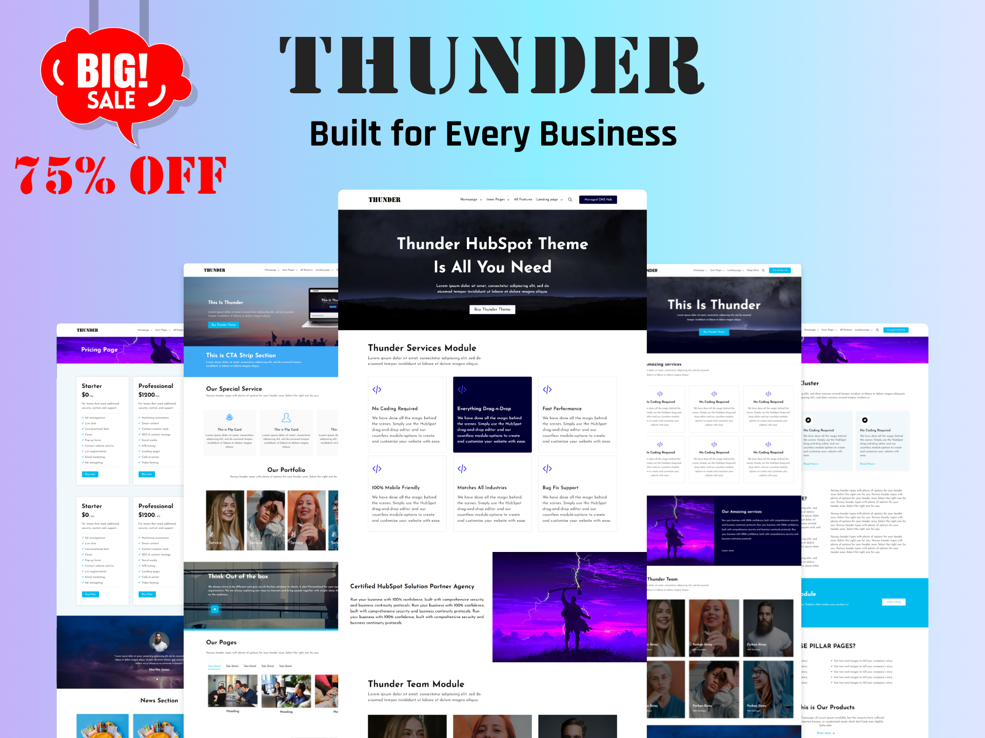 Thunder Pro Theme by FastestThemes