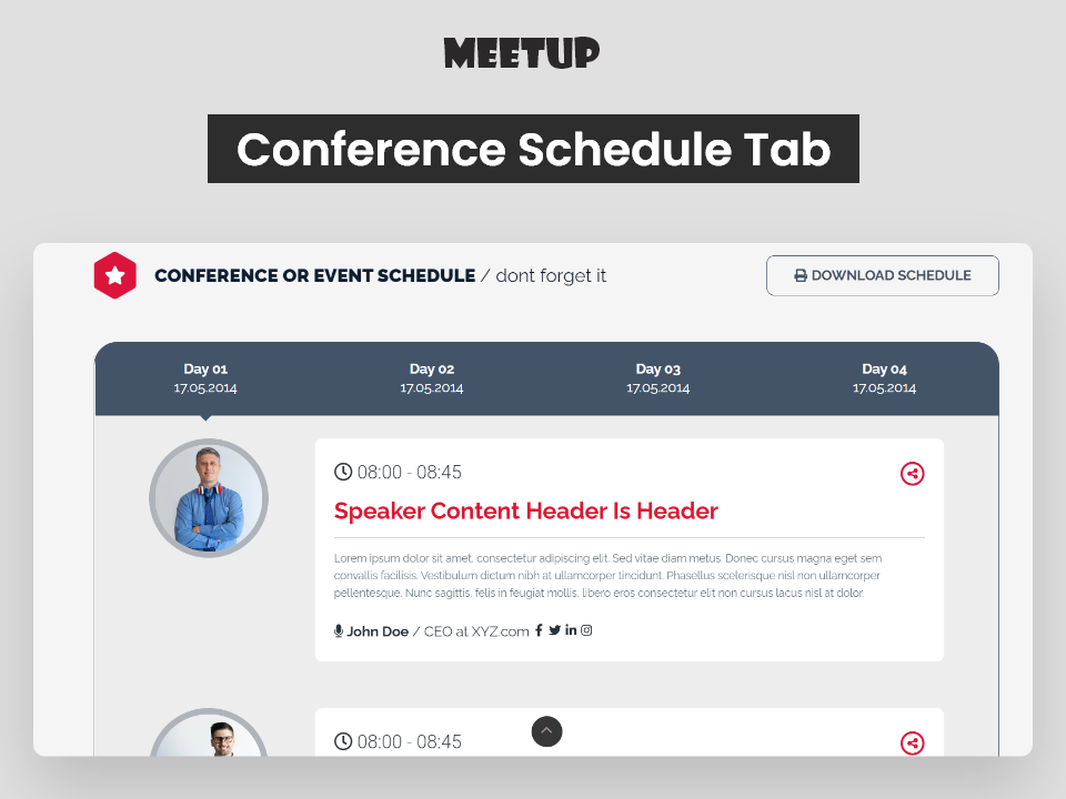 Meetup Event Theme by FastestThemes