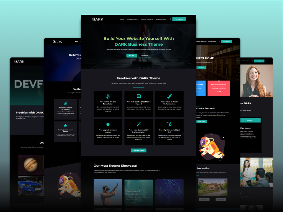 DARK Business Theme by FastestThemes